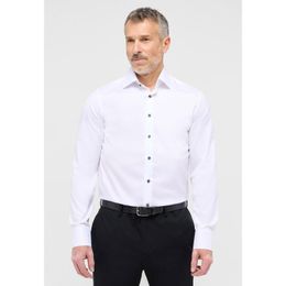 Eterna Damen Langarmhemd &raquo;SLIM FIT&laquo; NON IRON (b&uuml;gelfrei) wei&szlig; 43, Normalgr&ouml;&szlig;en