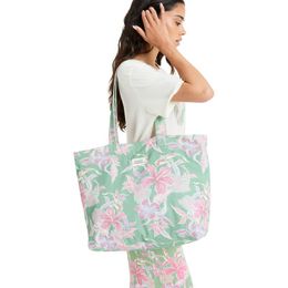 Roxy Strandtasche »Hibiscus Island« Basil Kartofeel Apparel Einheitsgröße Einheitsgröße Roxy Hibiscus Island - Large Tote Bag for Women Hibiscus...