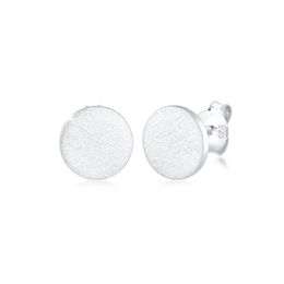 Kuzzoi Paar Ohrstecker »Ohrstecker Plättchen 925 Sterling Silver« Silber onesize Elegante Ohrstecker für Herren aus 925er Sterlingsilber ideal für...