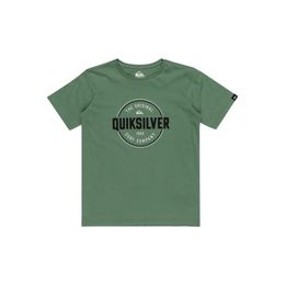 Quiksilver T-Shirt »Circle Up« Frosty Spruce 10 10 Stoff: Baumwollstoff [160 g/m2]