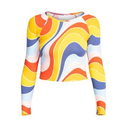 Roxy Rash Guard »Crop Top« Tiger Cruz XXL XXL Umweltfreundliches Material: Weicher,...