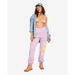 Billabong Jogger Pants &raquo;Happy Saturday&laquo; Lady Lavender M M Billabong X Smiley-Logo-Etikett