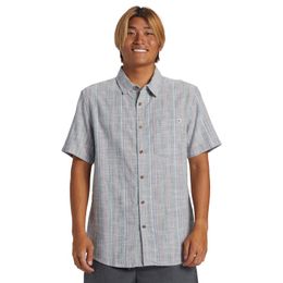 Quiksilver Kurzarmhemd »Pyke Classic« Blue Fog Slub Chambray XXL - US-Größen US-Größen XXL Material: Chambray-Stoff aus Baumwolle
