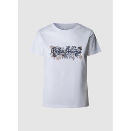 Pepe Jeans T-Shirt »ROSALIND« mit floralem Print vorn white 808 S S T-Shirt ROSALIND von Pepe Jeans
