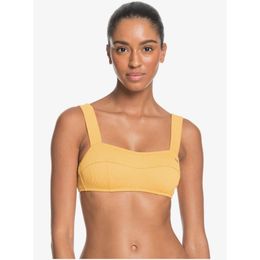Roxy Bandeau-Bikini-Top &raquo;Mind Of Freedom&laquo; Mineral Yellow M - Cup B Cup B M Stoff: strukturierter Stoff