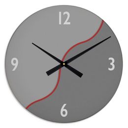 Artland Wanduhr &raquo;XXL &Oslash; 50 cm Trennung der Graut&ouml;ne&laquo; lautlos ohne Tickger&auml;usche Grau