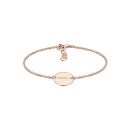 Elli Armband &raquo;Hope-Schriftzug 925 Sterling Silber vergoldet&laquo; Rosegold 17 cm Elegantes Armband aus Sterling Silber, vergoldet