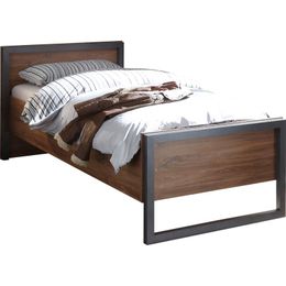 Home Affaire Bett »Detroit Einzelbett im Industrial Design, Bettrahmen, Schlafzimmer« in 3, Breiten (Liegeflächen 90/140 oder 180x200cm)...