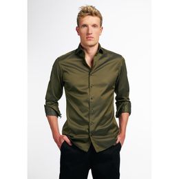Eterna Langarmhemd »SLIM FIT« EASY IRON (bügelleicht) khaki 42 - Normalgrößen Normalgrößen 42 Passform laut Hersteller: Slim Fit