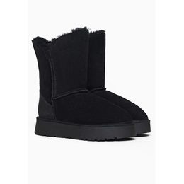 Gooce Leder-Winterboots "Honey" in Schwarz - 58% | Größe 40 | Damen-stiefel