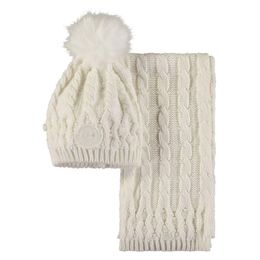 Le Chic 2tlg. Set: Mütze und Schal "Raquel & Rory" in Creme - 46% | Größe 116-134 | Kindermuetzen
