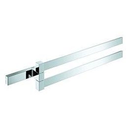 Grohe Selection Cube Doppel-Handtuchhalter 40768000 chrom, 2-armig, schwenkbar, verdeckte Befestigung