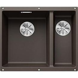 Blanco Subline 340/160-u Spüle 523557 55,5x46cm, PuraDur cafe, links, für Unterbau