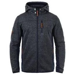 Softshelljacke INDICODE "Sweatjacke IDGrosvenor", Herren, Gr. M, blau (navy), Obermaterial: 67% Polyester PES. 30% Viskose LENZING ECOVERO CV LenzEcov. 3% Elasthan EL., casual, regular fit normal, Jacken