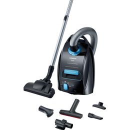 Siemens Bodenstaubsauger "Q5 extreme silencePower VSQ5X500", schwarz, B:30,7cm H:24cm T:46,5cm, Staubsauger