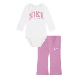 Body & Leggings Nike Sportswear, Kinder, Gr. 62 (3), pink (weiß pink), Jersey, Obermaterial: 100% Baumwolle. Obermaterial Hose: 95% Baumwolle, 5% Elasthan, unifarben, kontrastfarbene Details, sportlich, KOB Set-Artikel