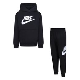 Jogginganzug Nike Sportswear "NKN CLUB FLEECE SET", Kinder, Gr. 3 (98), schwarz, Sweatware, Obermaterial: 60% Baumwolle, 40% Polyester, sportlich, Sportanzüge, für Kinder