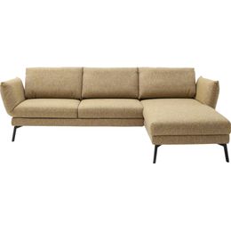 Sch&ouml;ner Wohnen Kollektion Ecksofa "Spin, Multifunktionssofa, bequem und hochwertig verarbeitet, L-Form", gelb, B:329cm H:87cm T:224cm, 54% Polyacryl, 46% Polyester, SCH&Ouml;NER WOHNEN-KOLLEKTION, Sofas, Ecksofa, Drehsitz-Funktion, USB-Anschluss, Armlehnfunktion, R&uuml;ckenverstellung