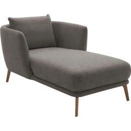 Schöner Wohnen Kollektion Chaiselongue "Pearl - 5 Jahre Hersteller-Garantie, auch in Bouclé. Füße Massivholz", grau (stone), B:101cm H:71cm T:161cm, 100% Polyester, SCHÖNER WOHNEN-KOLLEKTION, Sofas, Loveseat und Loungesessel, Maße (B/H/T): 101/71/161 cm