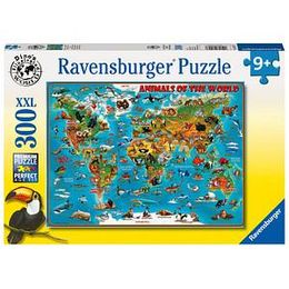 Ravensburger XXL Tiere rund um die Welt Puzzle, 300 Teile