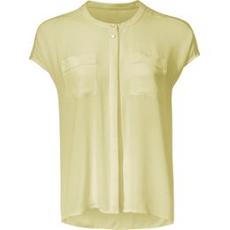 Heine Damen Kurzarm-Bluse in Oversize-Passform pastellgelb, Gr&ouml;&szlig;e 46