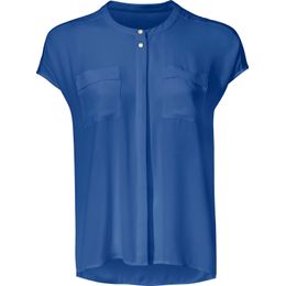 Heine Damen Kurzarm-Bluse in Oversize-Passform royalblau, Größe 50