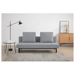 Schlafsofa Inosign "BROOKFIELD, Bettsofa, Klappsofa, Couch, Gästebett", grau (hellgrau), B:191cm H:92cm T:97cm, Sofas, mit Bettfunktion, pflegeleichter Webstoffbezug