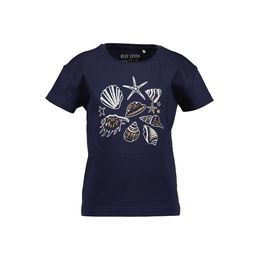 Blue Seven T-Shirt M&auml;dchen Gr&ouml;&szlig;e 92 navy / gold / wei&szlig;