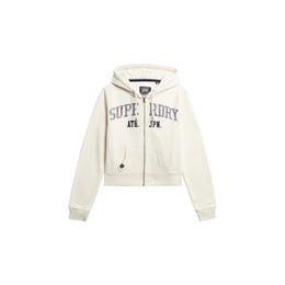 Superdry & Co Zip-Up Hoodie 'Athletic Essentials' female White size 36