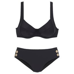 Vivance Bikini Damen Gr&ouml;&szlig;e M beige / schwarz