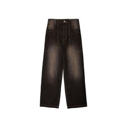 Bershka Jeans Herren Größe 29 braunmeliert