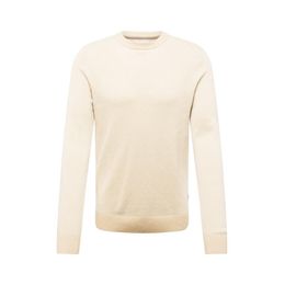 Jack & Jones JACK & JONES Pullover 'JJEGlobe' Herren Gr&ouml;&szlig;e S beige / hellbeige / wei&szlig;