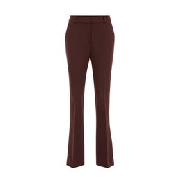 WE Fashion B&uuml;gelfaltenhose Damen Gr&ouml;&szlig;e 46 dunkelbraun