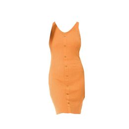 Dandalo Knitted dress female Orange size S