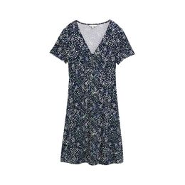 Tom Tailor Kleid Damen Größe 32 marine / hellblau / pastellgrün / weiß