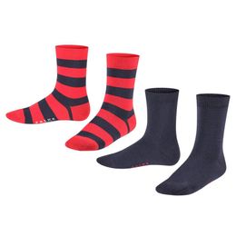 Falke Socken 'Happy' Mädchen Größe 35/38.5 navy / rot