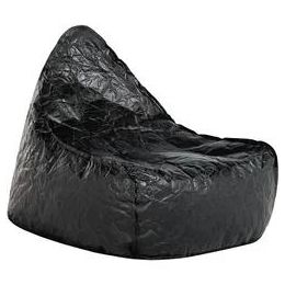 Beliani Sitzsack 200 L DROP 63 cm 75 cm Schwarz