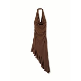 Bershka Kleid Damen Gr&ouml;&szlig;e 40 braun Winterkleid
