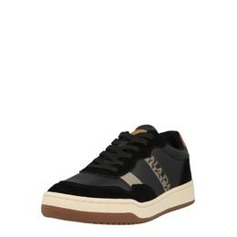 Napapijri Sneaker 'Courtis' Herren Gr&ouml;&szlig;e 44 cognac / pastellgr&uuml;n / schwarz