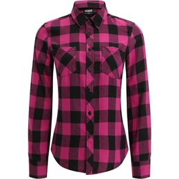 Urban Classics Bluse Damen Gr&ouml;&szlig;e L pink / schwarz