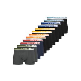 Jack & Jones JACK & JONES Boxershorts 'JACKarim' Herren Größe M nachtblau / grau / schwarz / weiß