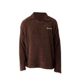 Dandalo Sweater Herren Gr&ouml;&szlig;e M dunkelbraun / wei&szlig;