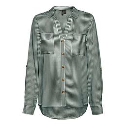 Véro Moda VERO MODA Bluse 'VMBumpy' Damen Größe XL tanne / weiß