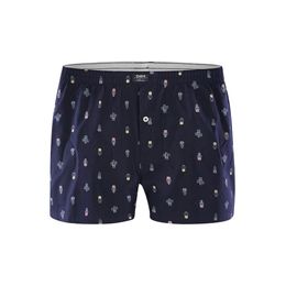 DIM Boxershorts Herren Gr&ouml;&szlig;e XL dunkelblau / gelb / wei&szlig;