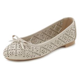 Lascana Ballerina Damen Gr&ouml;&szlig;e 37 beige