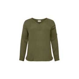 Kaffe CURVE Bluse 'Ami' Damen Größe L/XL Große Größen oliv