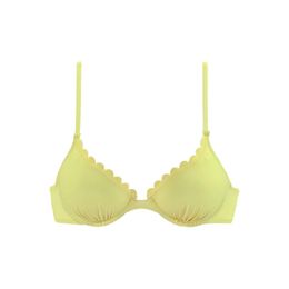 Lascana Bikinitop Damen Größe 70 hellgelb