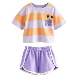 next Set 'Minnie Mouse' Mädchen Größe 116 gelb / lavendel / koralle / schwarz