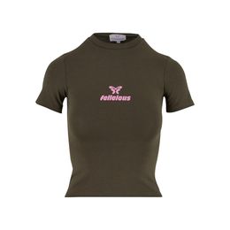 Felicious T-Shirt Damen Gr&ouml;&szlig;e L dunkelgr&uuml;n / rosa