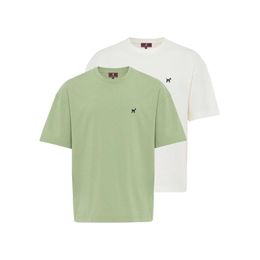 Williot Shirt male Green, White size 3XL